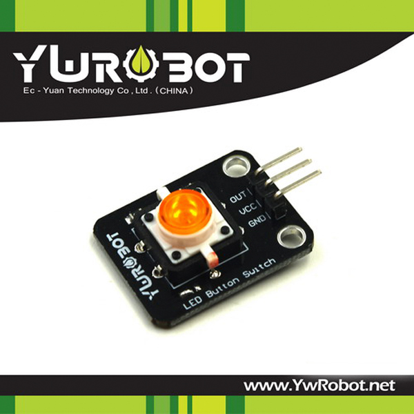 LED 버튼 스위치 모듈 옐로우 [ELB050662] / 디바이스마트