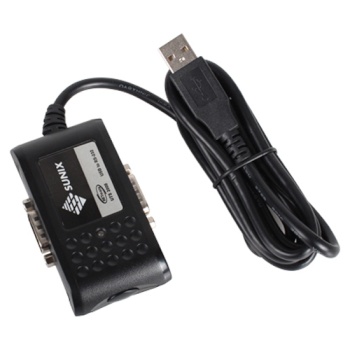 NETmate USB 2.0 to RS232 변환케이블, 2포트 [UTS2009] [블랙] / 디바이스마트