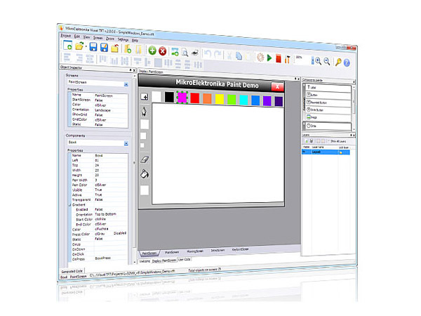 Visual TFT GUI 개발 프로그램(마이크로일렉트로니카) / 디바이스마트