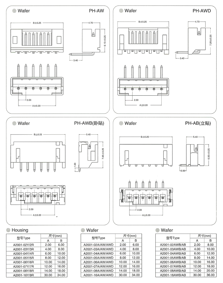 NW-PH2.0-2Y (2핀) / 디바이스마트