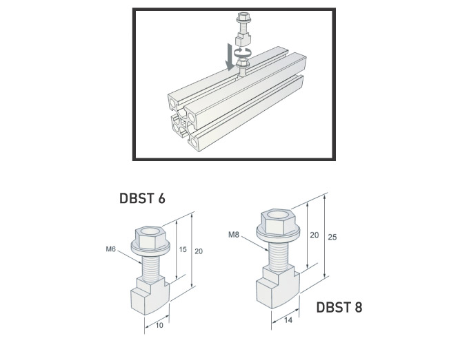 T BOLT, NUT DBST 6 / 디바이스마트