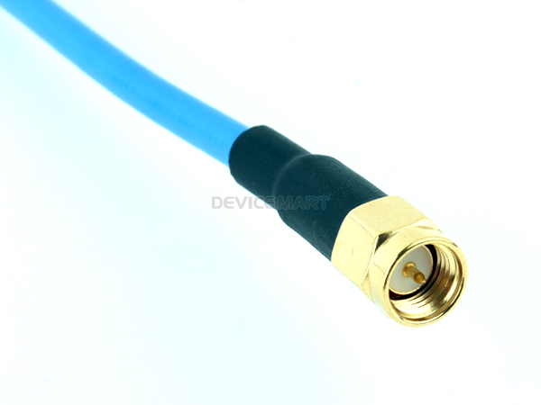 SMA right angle Plug to SMA Plug, RG403 blue cable-50cm [SZH-RA031 ...