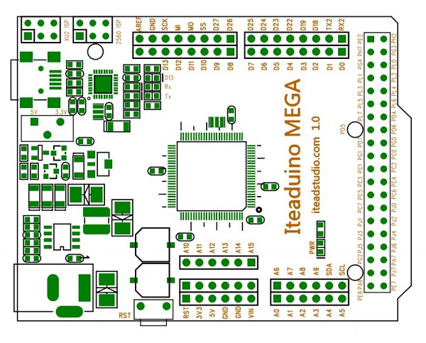 Iteaduino MEGA2560 [IM120410003] / 디바이스마트