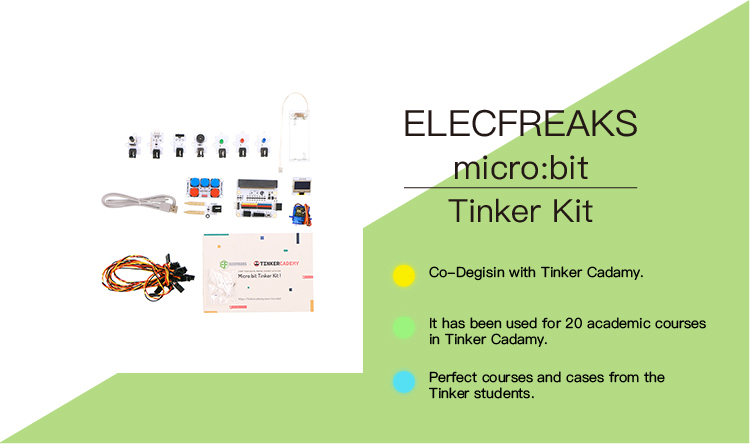 마이크로비트 초급 키트 ElecFreaks Micro:bit Tinker Kit [EF08181] / 디바이스마트