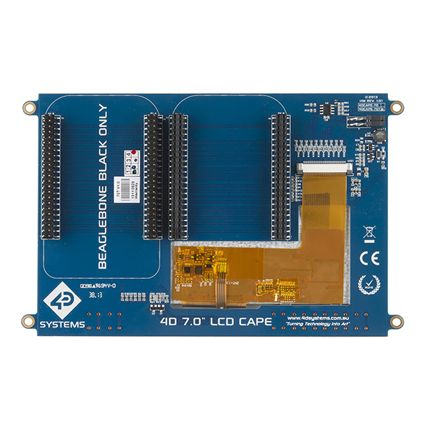 비글본 블랙 7인치 터치 LCD 케이프 Beaglebone Black Cape - LCD (7.0 inch) [DEV-12086 ...