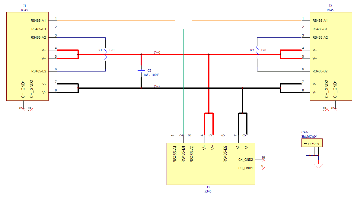 RS485 T-Coupler A Type (RS-485 Power Over Bus 용) / 디바이스마트