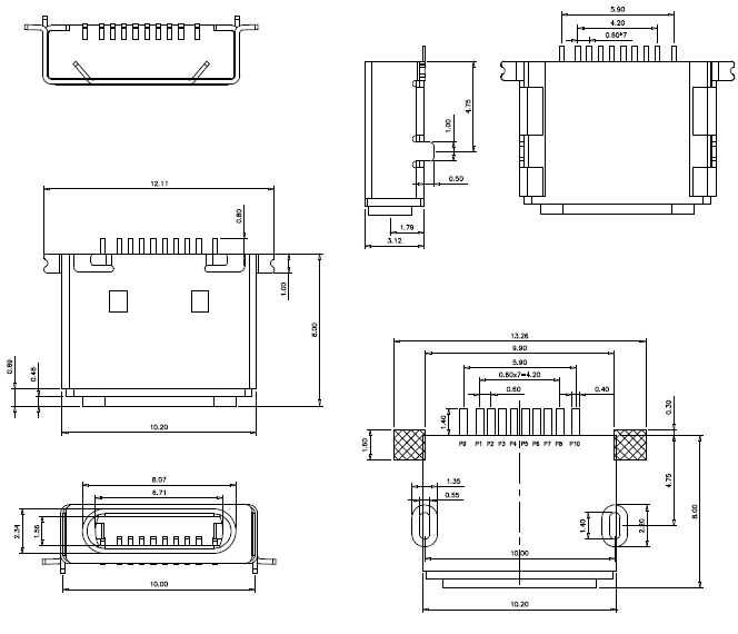 아이폰 커넥터 female [NW3-USBC-016] / 디바이스마트
