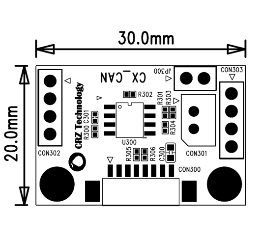 CAN 통신 모듈 보드 CAN Transceiver Module (망고 Cx CAN Transceiver) / 디바이스마트