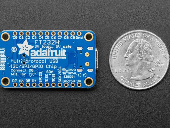 Adafruit FT232H Breakout - General Purpose USB to GPIO+SPI+I2C [ada ...
