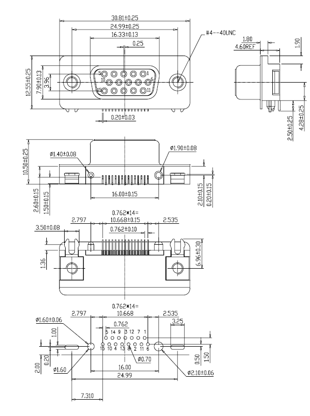 SLIM D-SUB 15F (B type) / 디바이스마트