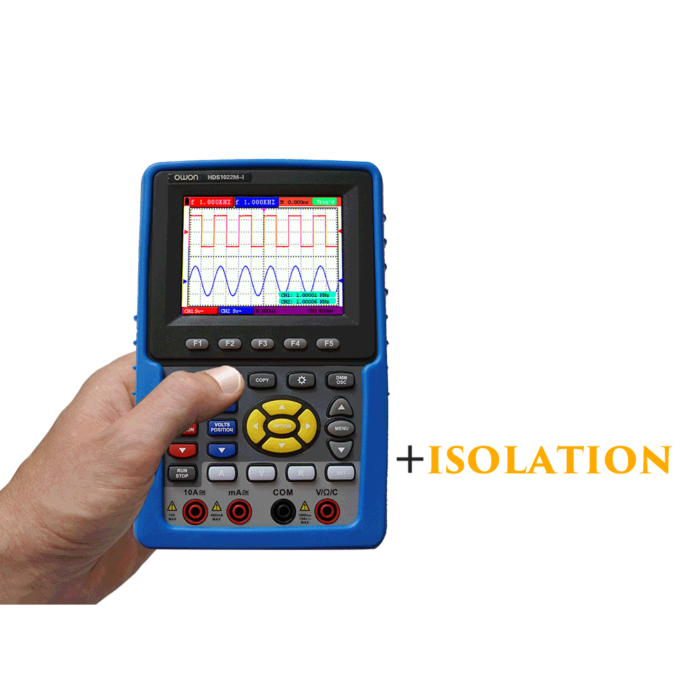 핸디형 DSO 오실로스코프 (DSO + Multimeter) [HDS1022M-I] / 디바이스마트