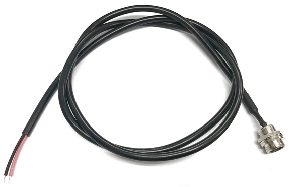 항공잭 써큘러 커넥터 12mm-2핀 cable(1M) [SCN-1202R] / 디바이스마트