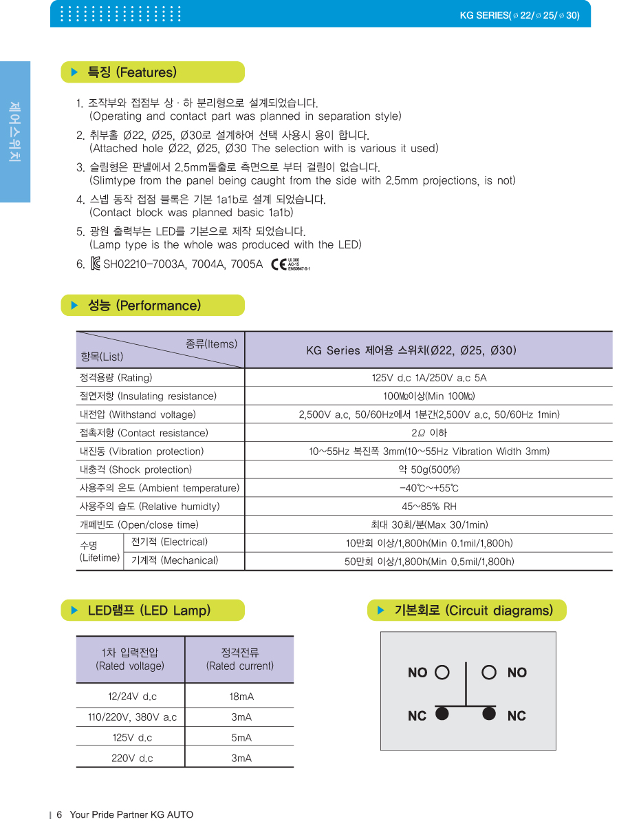 키 셀렉터 스위치 [KGK-H2M1B] / 디바이스마트