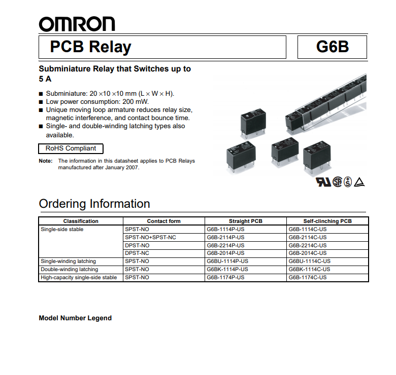 릴레이[G6B-2114P-FD-US-P6B DC24] / 디바이스마트