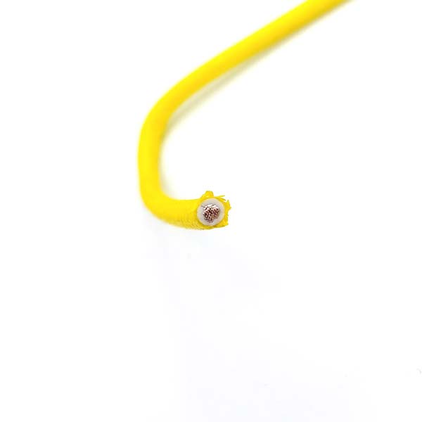#SRGW 실리콘 절연 유리사 편조 배선 2.5SQ 노란색 1M / 디바이스마트