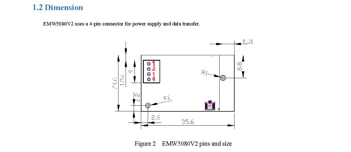EMW5080V2 5V WiFi Module [113990634] / 디바이스마트