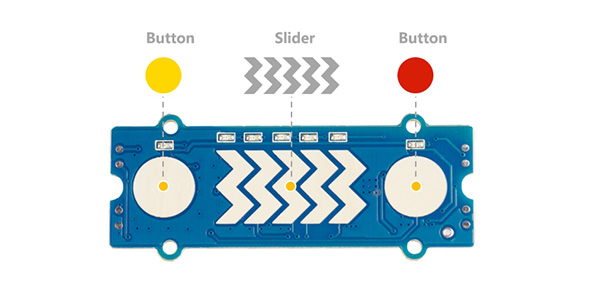 Grove - Capacitive Touch Slider Sensor (CY8C4014LQI) [101020552] / 디바이스마트