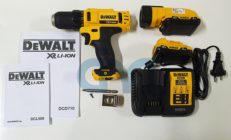 충전 드릴 드라이버 DCD710D2T 배터리2개 (10.8V/2.0A) / 디바이스마트