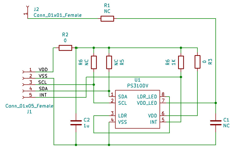 MPS310DV 근접 센서 보드, Digital Proximity Sensor with LED driver & VCSEL ...