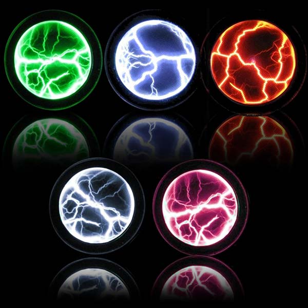 Colorful plasma disc cool Mini Pocket plasma disk detector plate light ...