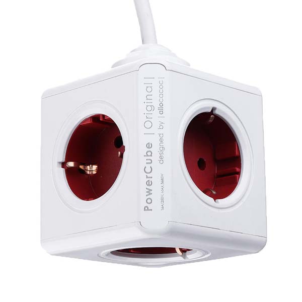 Allocacoc extended PowerCube smart DE EU plug socket power strip outlet adapter 5 3M / 1.5 meter ...