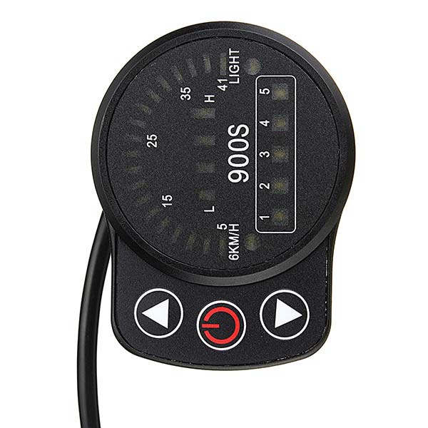 24V 36V 48V 5pin LED Display Speed Meter Control Panel For E-bike ...