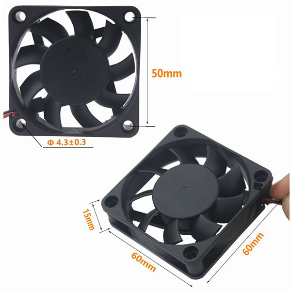 3pcs 12v 6015 60*60*15mm Cooling Fan with Cable for 3D Printer Part / 디바이스마트