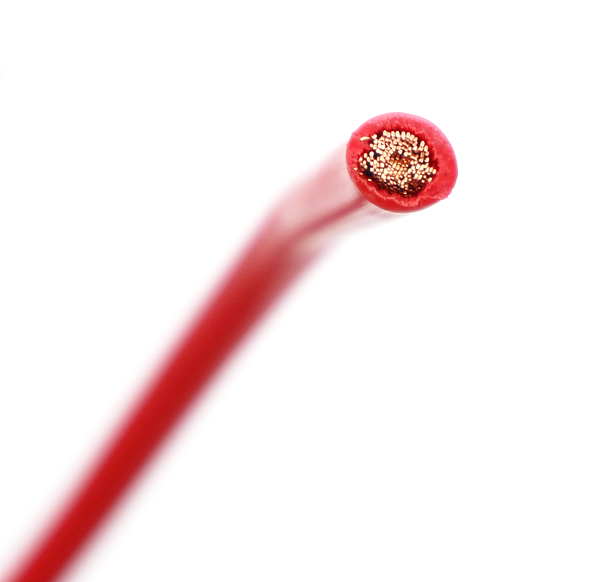 KIV (KS IEC 02) 절연전선 10SQ 빨간색 1M / 디바이스마트