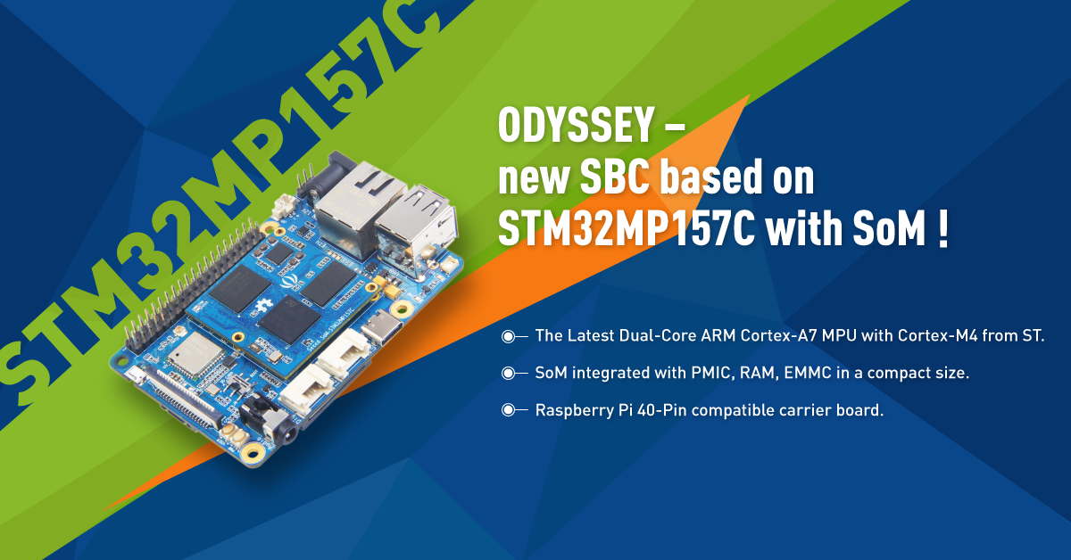 ODYSSEY – STM32MP157C Raspberry Pi 40-Pin (SoM호환) [102110319] / 디바이스마트