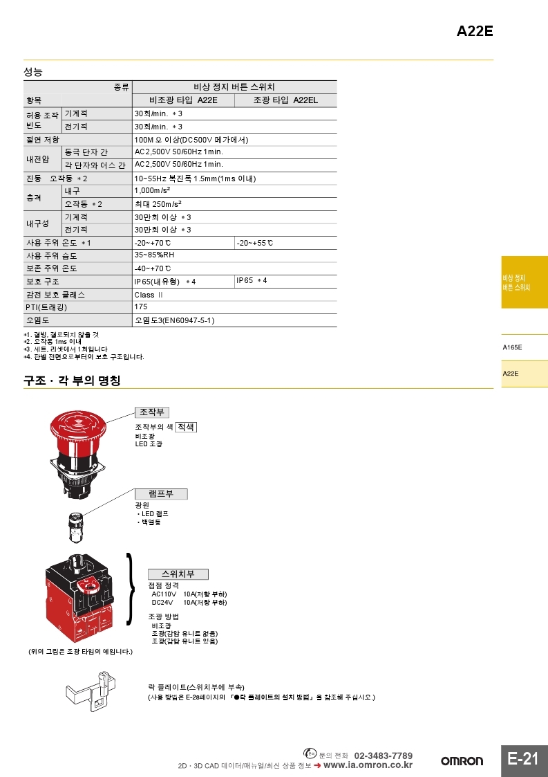 스위치 A22E-M-12 / 디바이스마트