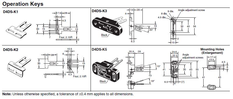 조작 키 D4DS-K3 / 디바이스마트