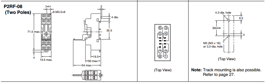 릴레이 소켓 P2RF-08 BY OMZ / 디바이스마트