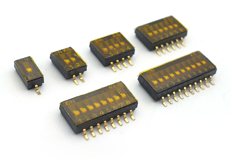 SMD DIP스위치 1.27mm 6bit [DSHP06TSGER] / 디바이스마트