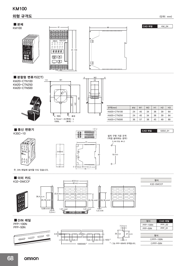 KM20-CTN100 100A／1A / 디바이스마트