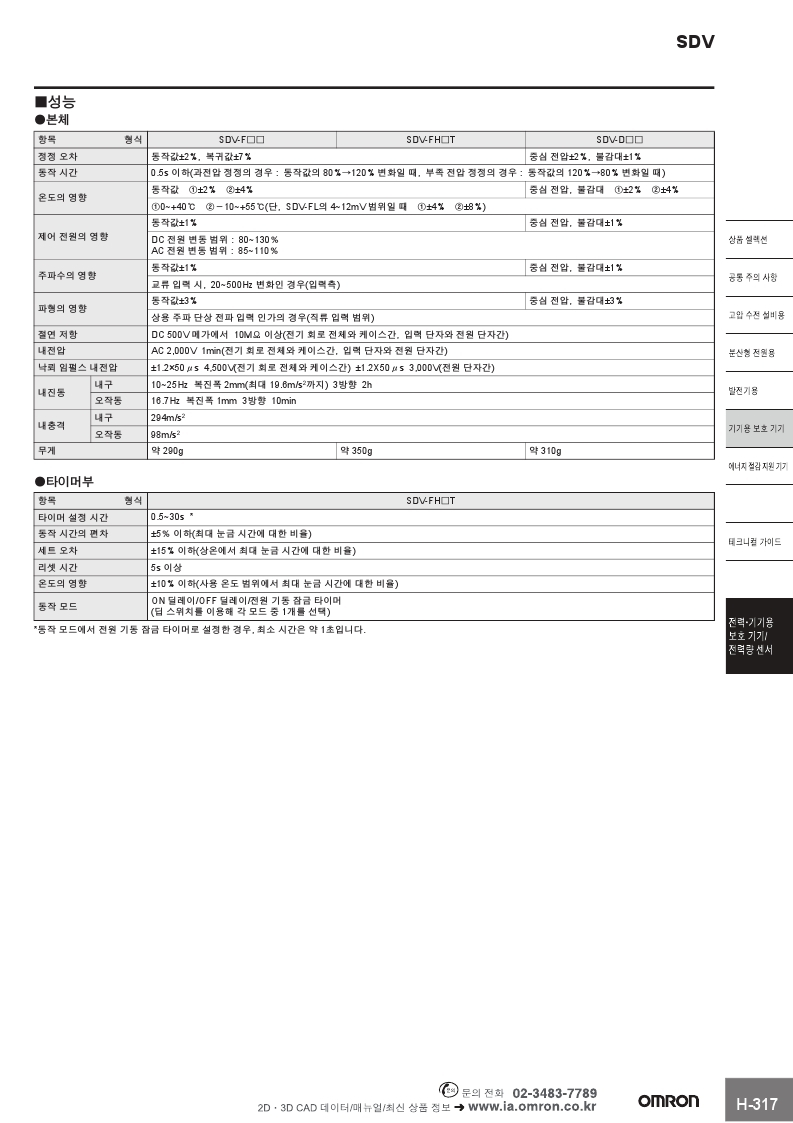 전압센서 SDV-FH2 DC24 / 디바이스마트