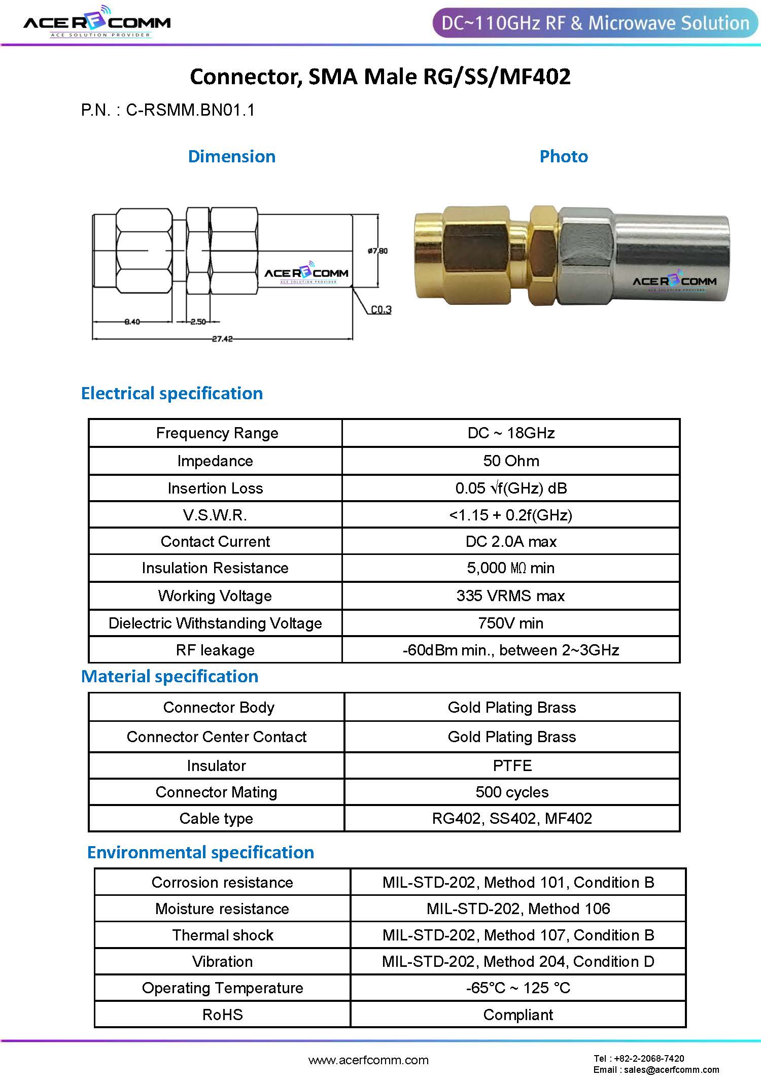 CON. SMA (M) ST RG402 / 디바이스마트