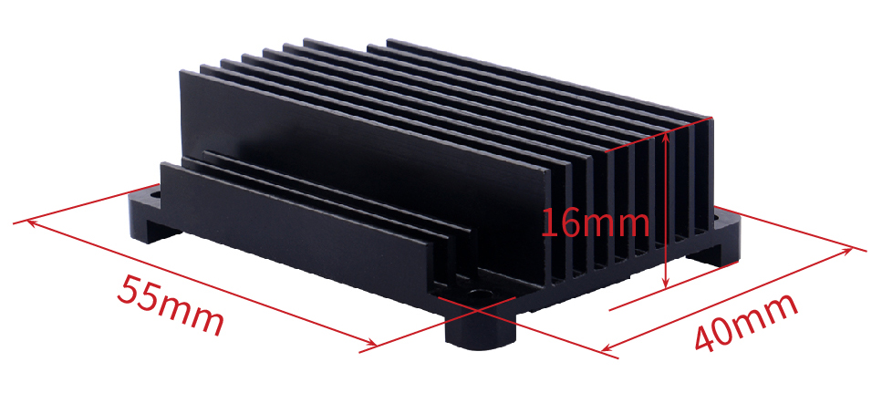 Aluminum Alloy CNC Heat Sink without Fan for Raspberry Pi CM4 Module ...