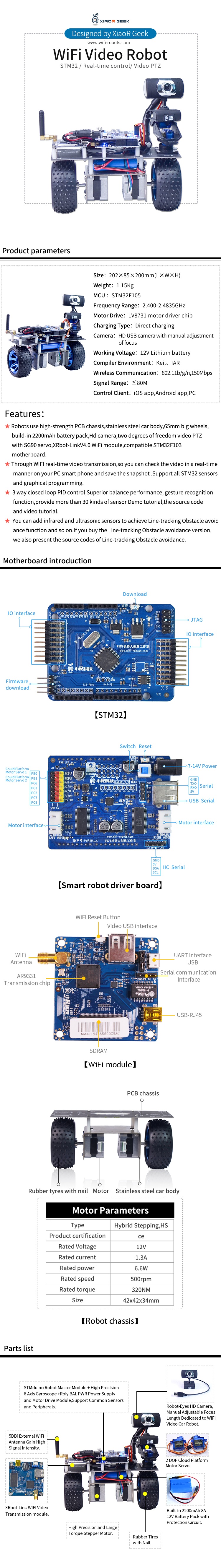STM32 Rolyrobot self balancing Robot(Sensor version[wifi]) / 디바이스마트