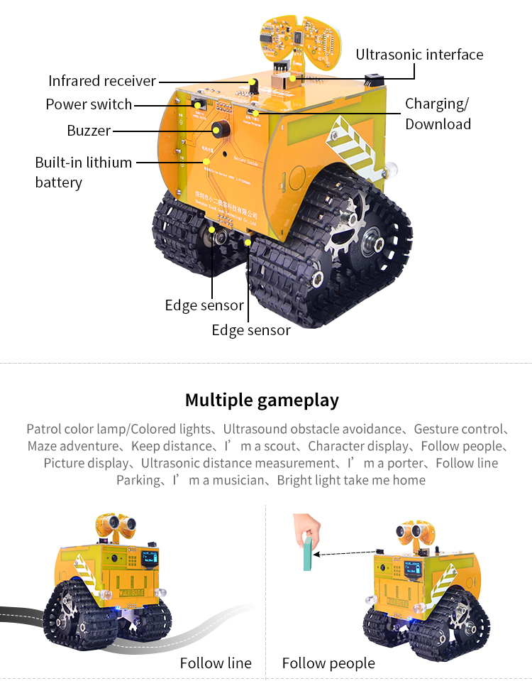 WULI Bot Scratch+Mixly STEAM Programmable Robot / 디바이스마트