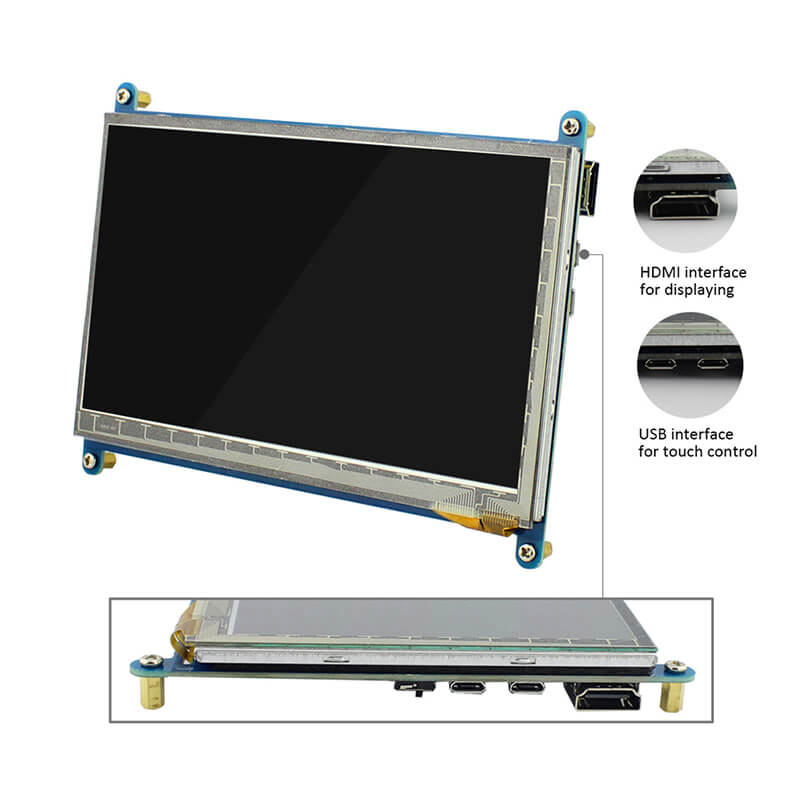 7 inch display with 1024X600 Resolution Capacitive (Supports all ...