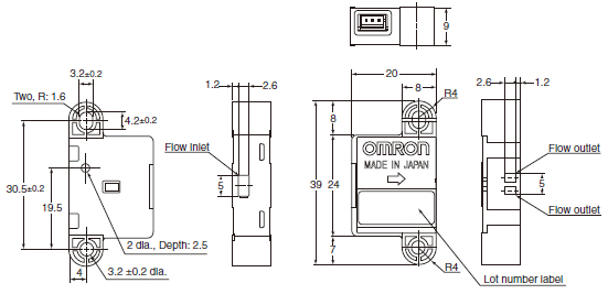 유량 센서 [D6F-W10A1] / 디바이스마트