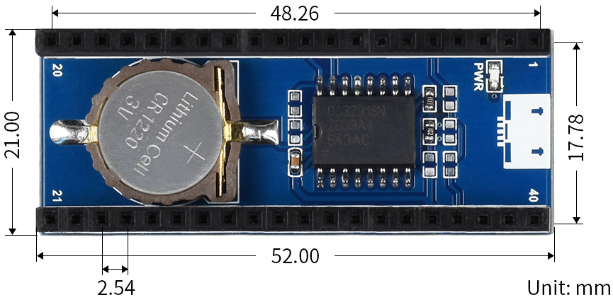 Precision RTC Module for Raspberry Pi Pico [103030398] / 디바이스마트