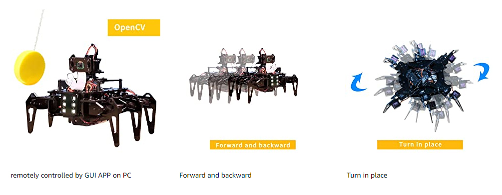 Adeept RaspClaws Hexapod Spider Robot Kit / 디바이스마트