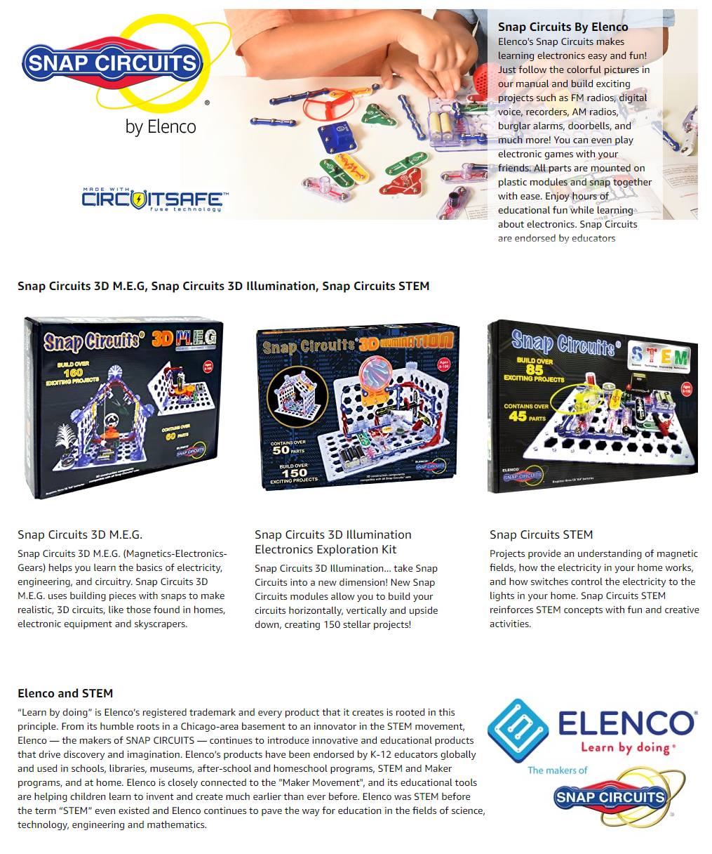 Snap Circuits 3D Illumination Electronics Exploration Kit / 디바이스마트