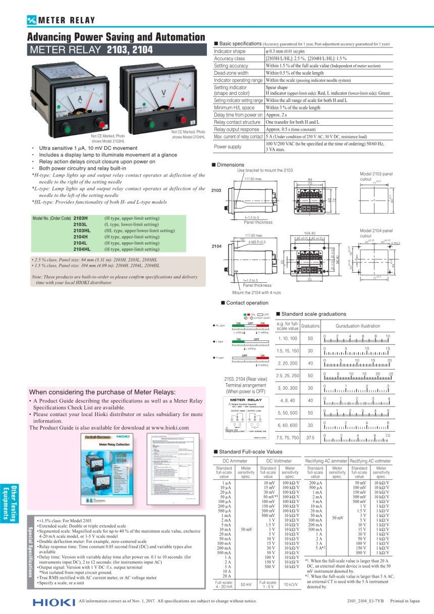 2103H METER RELAY / 디바이스마트