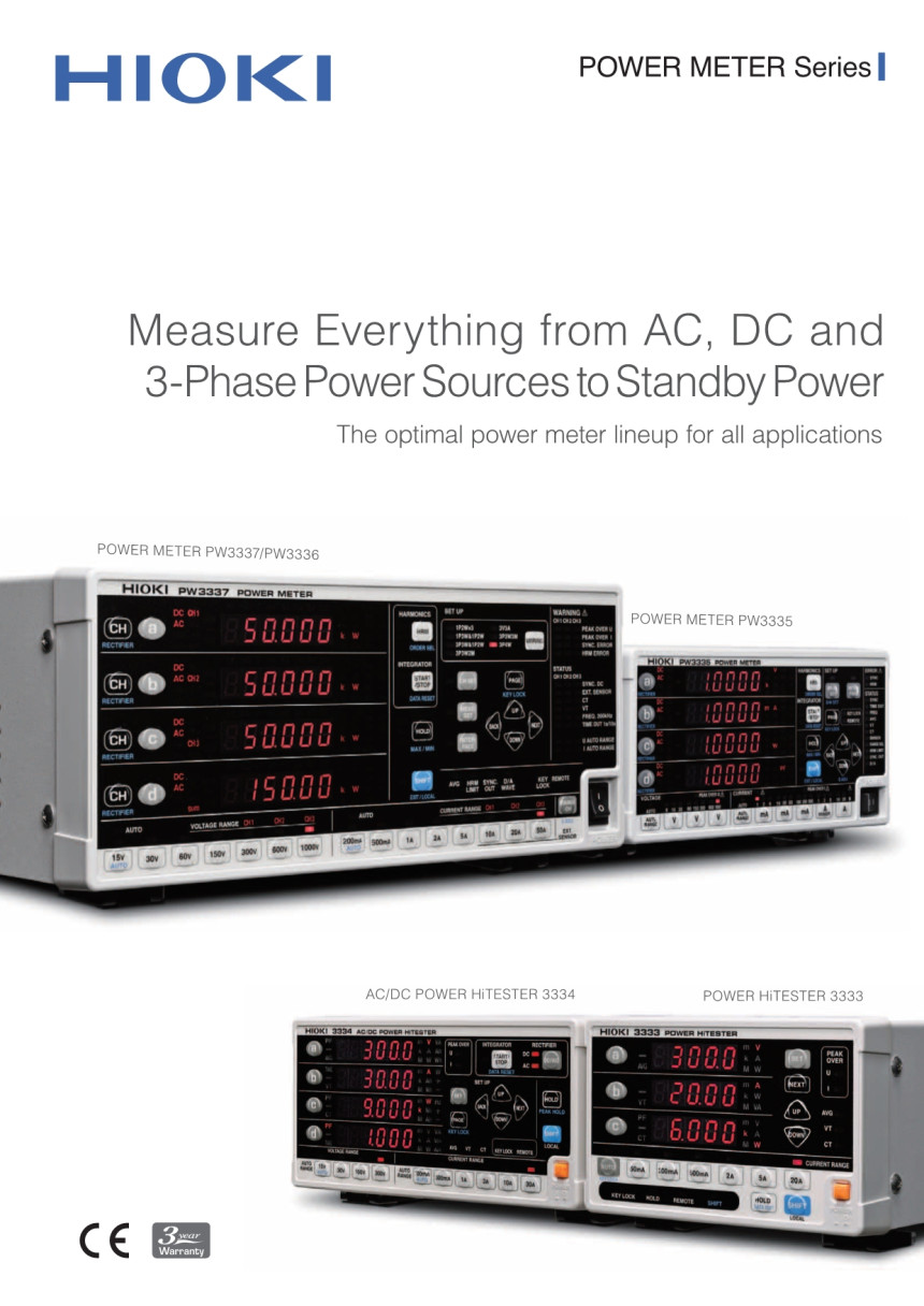 HIOKI 3334-01 AC/DC POWER HiTESTER / 디바이스마트