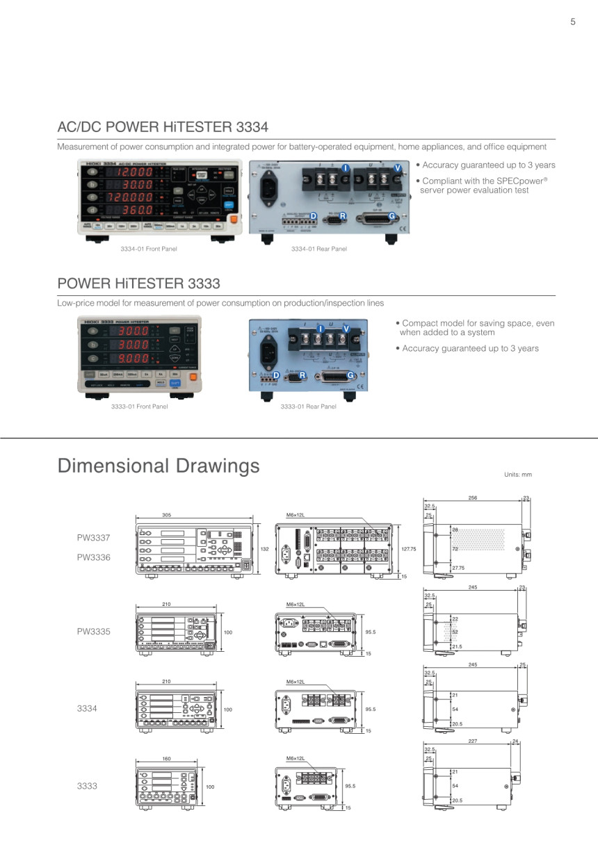 HIOKI 3334-01 AC/DC POWER HiTESTER / 디바이스마트