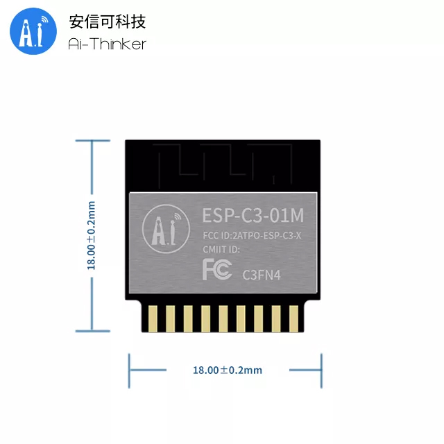 [정품] ESP-C3-M1 BLE5.0 WiFi 콤보 모듈 / 디바이스마트