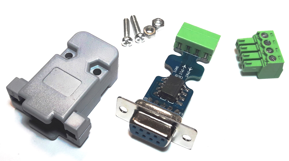 IsoComm-RS232(DTE) (RS-232C 무전원 광절연 시리얼 통신모듈) / 디바이스마트