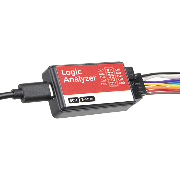USB Logic Analyzer - 24MHz/8-Channel [TOL-18627] / 디바이스마트